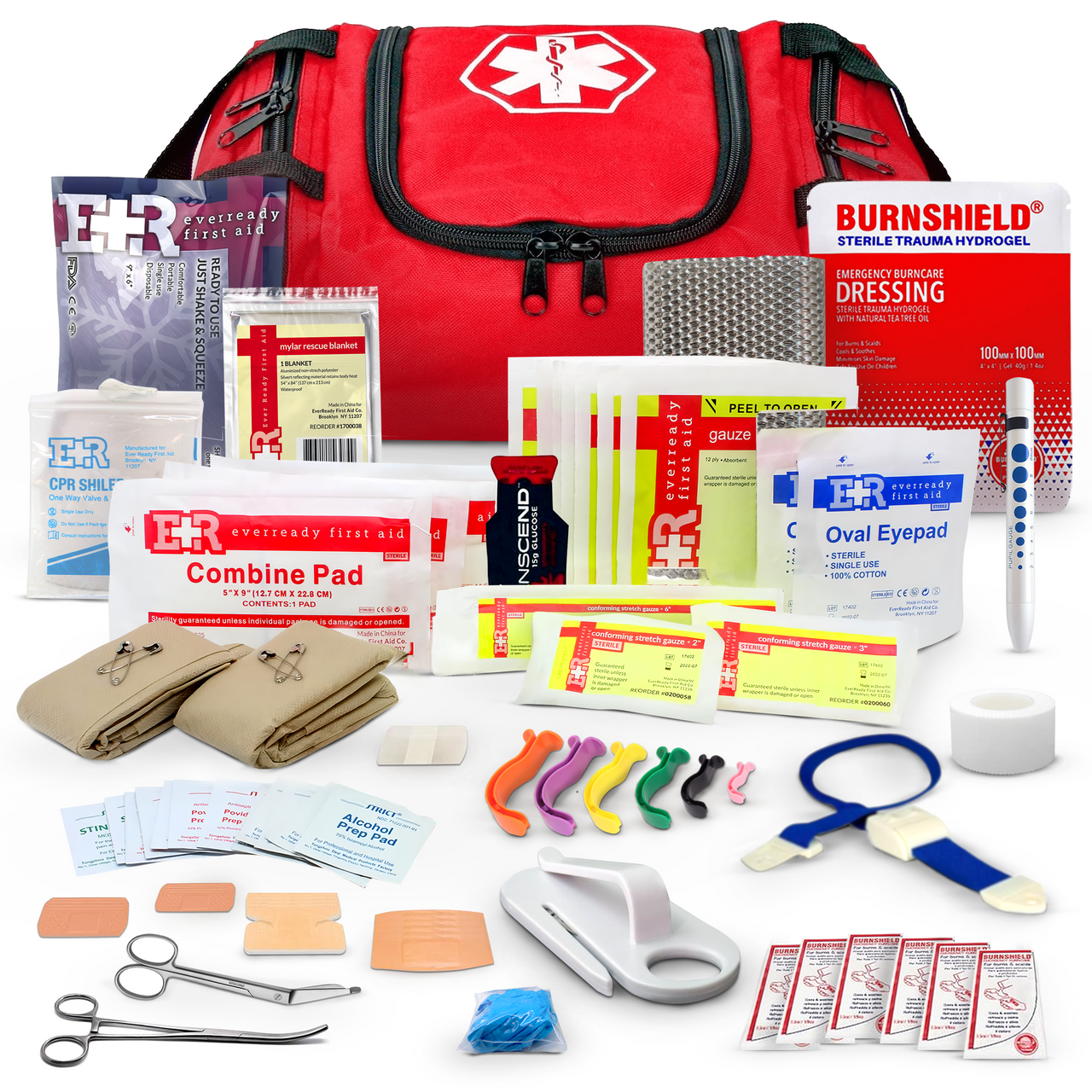 First Responder Fully Stocked Trauma First Aid Kit