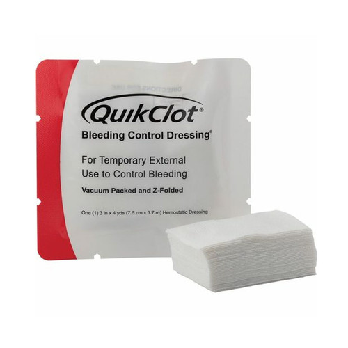 QuikClot 3" x 4-Ft Bleeding Control Dressing, Roll - Dixie EMS