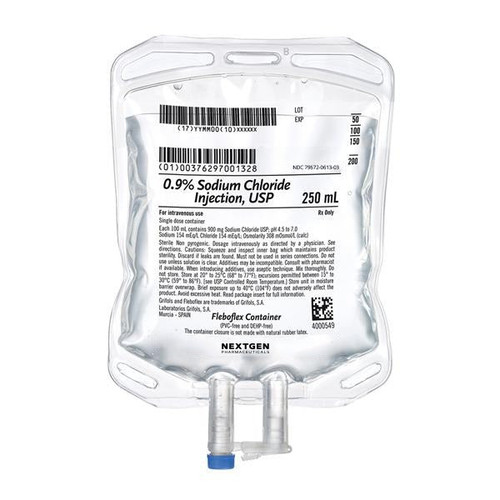 0.9% Sodium Chloride IV Solution, 250mL - Dixie EMS