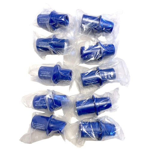 Kemp CPR Training Valves, Royal Blue (Pack of 10)
