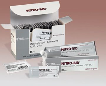 Nitro-Bid Nitroglycerin Ointment, USP, 2%, 1g Foil Packs, Box/48 ...