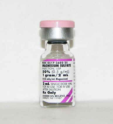Magnesium Sulfate Injection, USP 50% 0.5g/mL - 2mL Vial - Dixie EMS