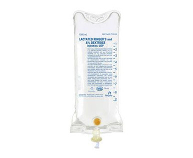 Lactated Ringer's and 5% Dextrose Injection, USP, 1,000 mL - Dixie EMS