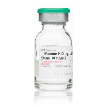 Dopamine HCl Injection, USP 40mg/mL - 5mL Vial - Dixie EMS
