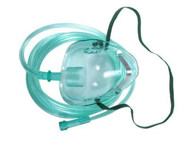 Amsino AMSure Adult Medium Concentration O2 Mask with 7' Tubing - Dixie EMS