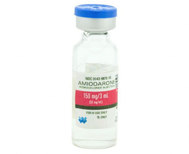 Amiodarone Hydrochloride Injection, USP 150mg/ml - 3ml Vial - Dixie EMS