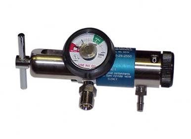 Allied Spectrum Oxygen Regulator 0-25 LPM with Barbed Outlet - Dixie EMS