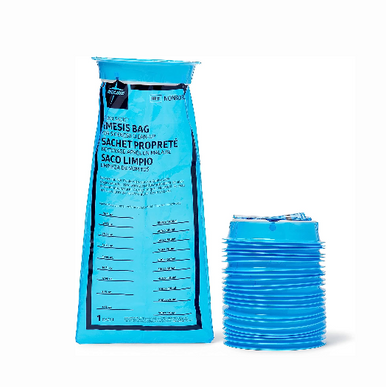 Medline Blue Emesis Bags, Vomit Bags, Motion Sickness Bag