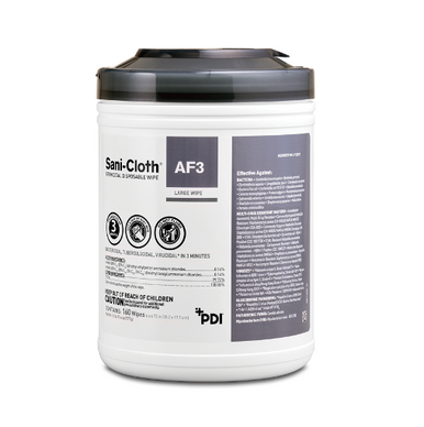 Sani-Cloth® AF3 Germicidal Disposable Wipes 160 Count, Case of 12