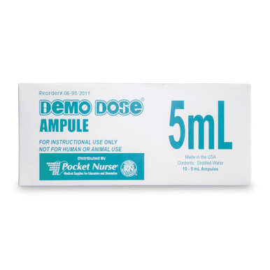 Clear Ampule - 5 ml -For Training Use Only