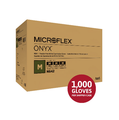 Microflex Onyx N64 Gloves, Small, Case of 1000