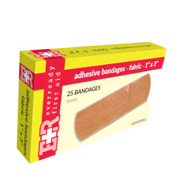 Ever Ready First Aid Adhesive Bandages, Flexible Fabric, 1" x 3", in ...