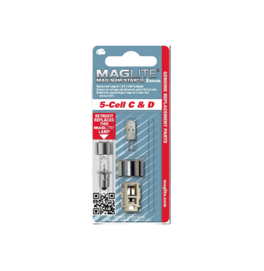 Maglite Replacement Lamp for 5-Cell C & D Flashlight, 1 pk