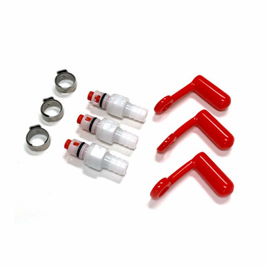 Hartwell EVAC-U-SPLINT MaxiValve - Replacement Kit (3, with Hose Clamps)