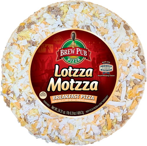 Brew Pub Lotzza Motzza Breakfast Pizza - ShopBernatellospizza