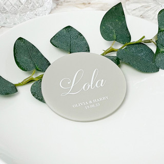 Personalised Acrylic Wedding Party Place Names - Laser Made Occasions