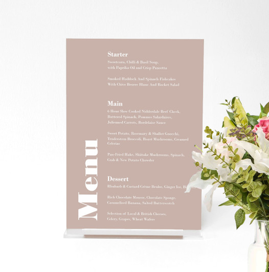 Luxury Custom Wedding Food Menu Sign for Wedding Reception - Laser Made ...