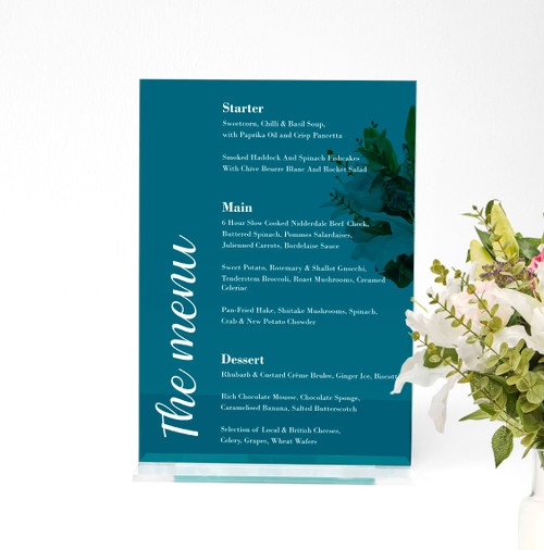 Luxury Custom Wedding Food Menu Sign for Wedding Reception - Laser Made ...