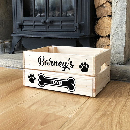 Personalised Dog Toy Puppy Crate