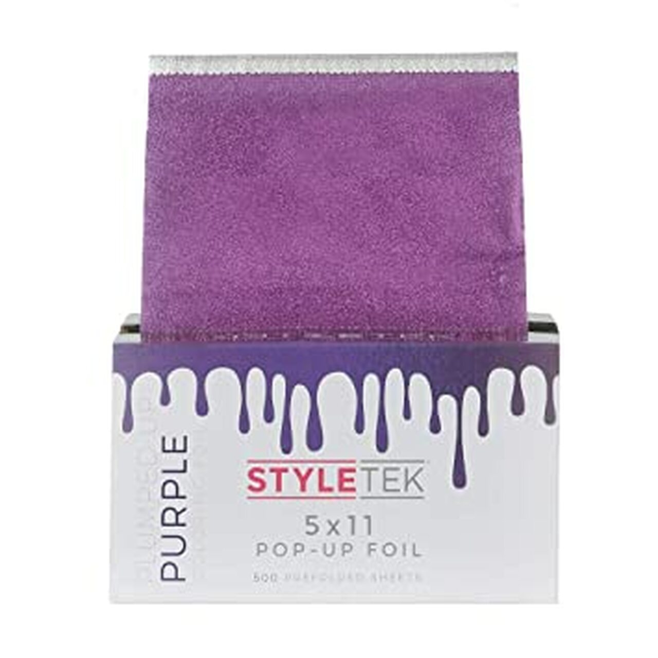 STYLETEK FOIL 5 X 11 PURPLE 500 SHEETS (PLUMPED UP)