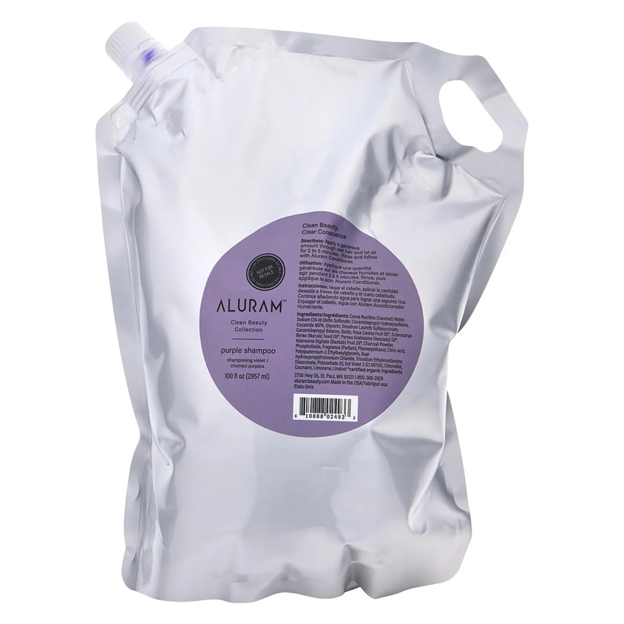 Aluram 100oz Purple Shampoo Pouch