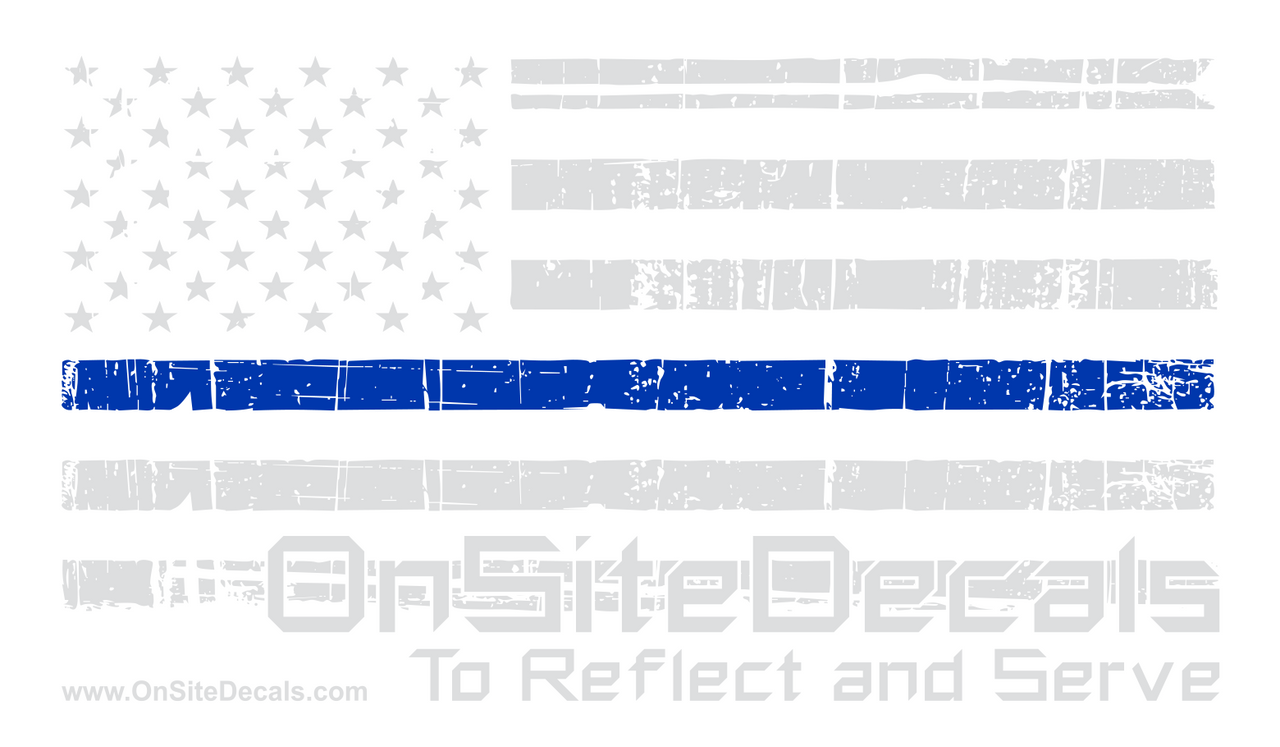 Thin Blue Line Vehicle Decals