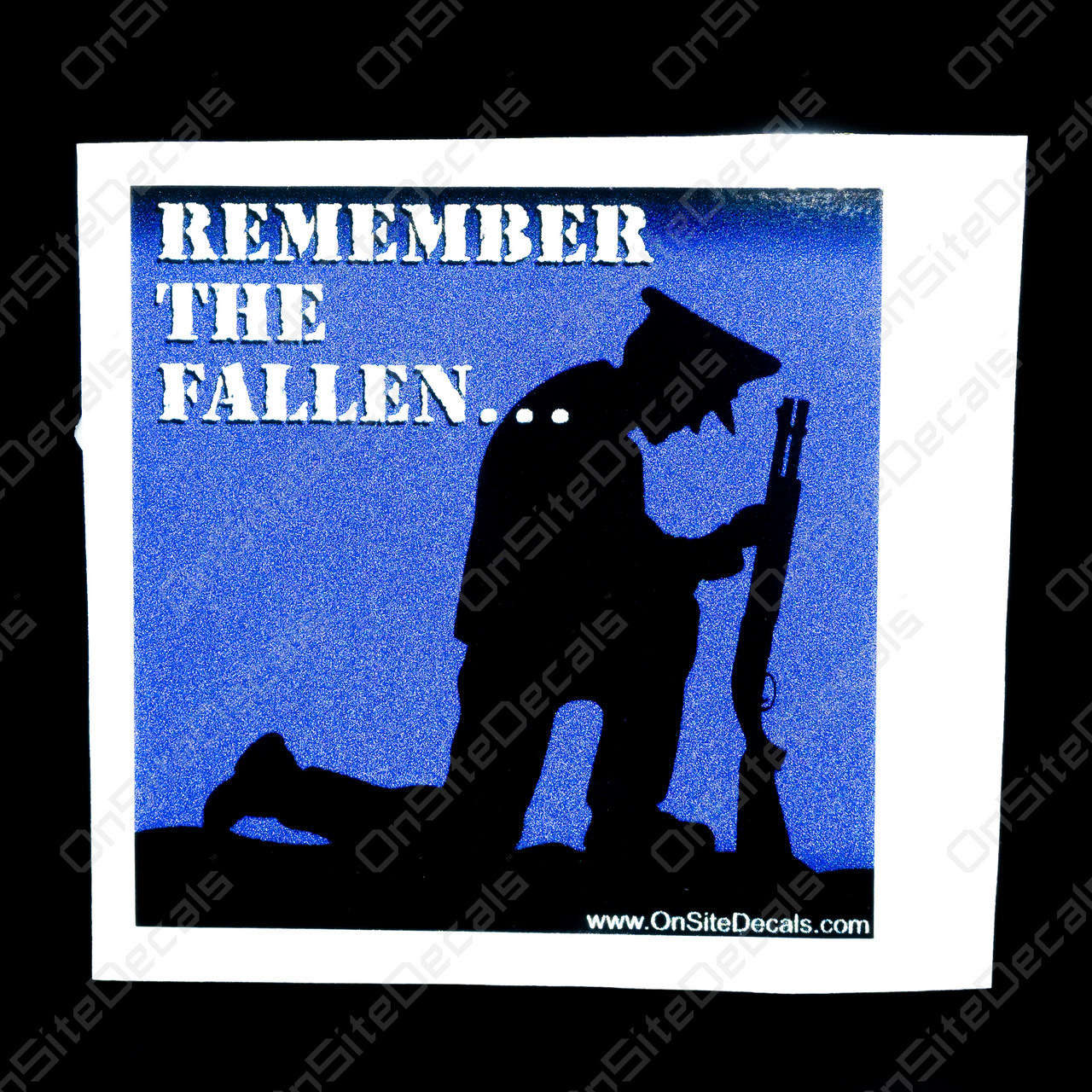 Remember the Fallen Blue Decal