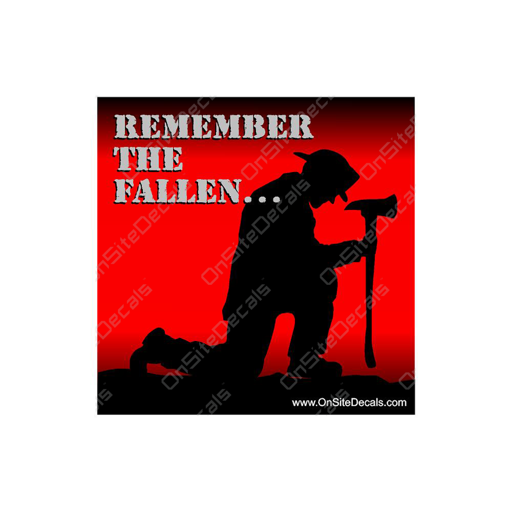 Remember the Fallen Red Decal