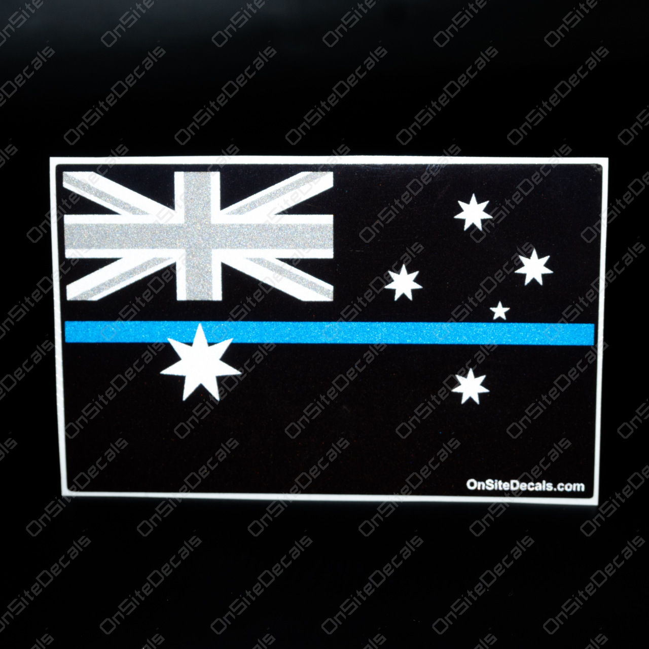 Blue Line Australian Flag Decal