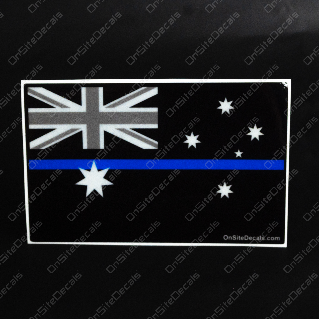 Blue Line Australian Flag Decal