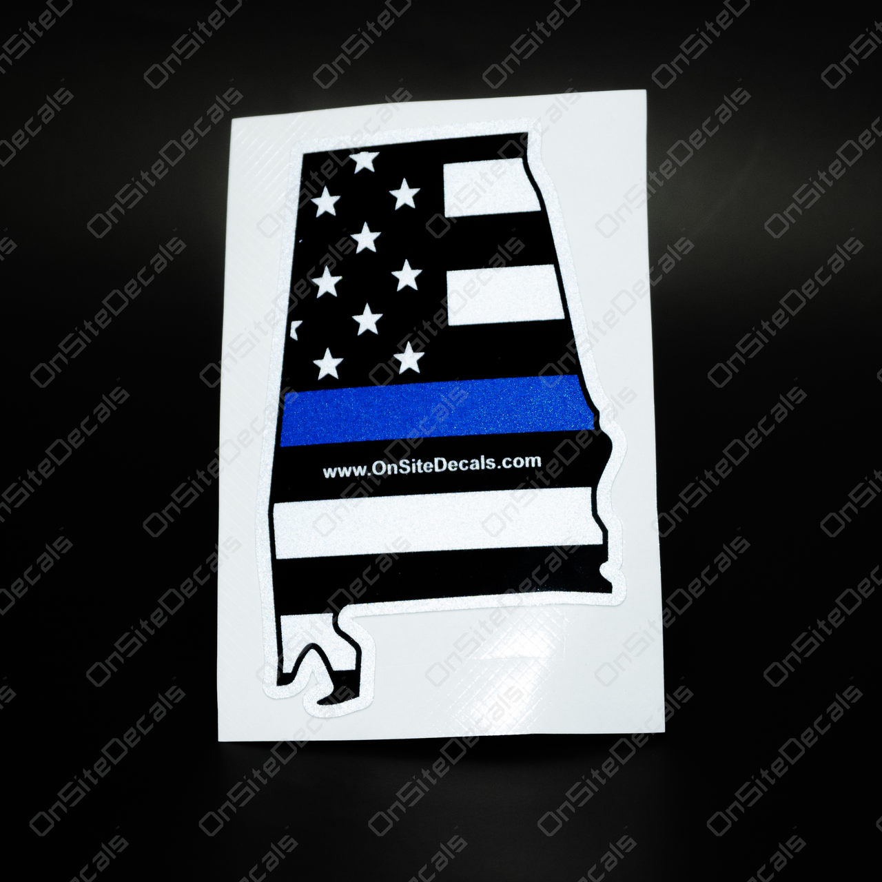 Thin Blue Line Alabama Decal
