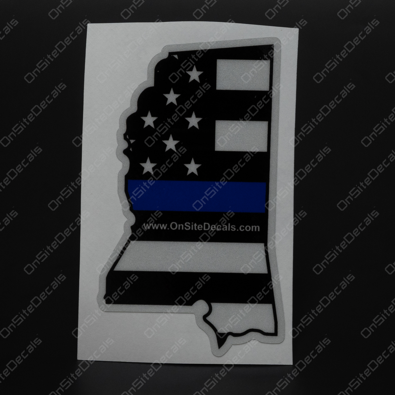 Thin Blue Line Mississippi Decal