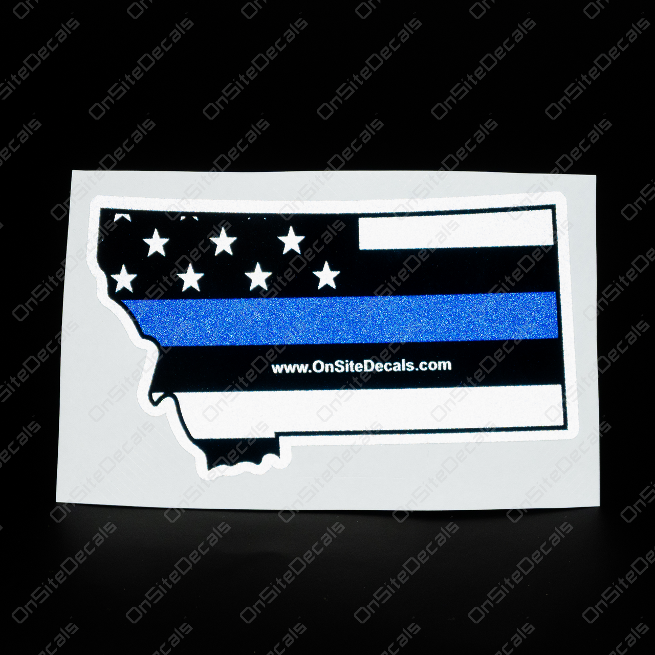 Thin Blue Line Montana Decal