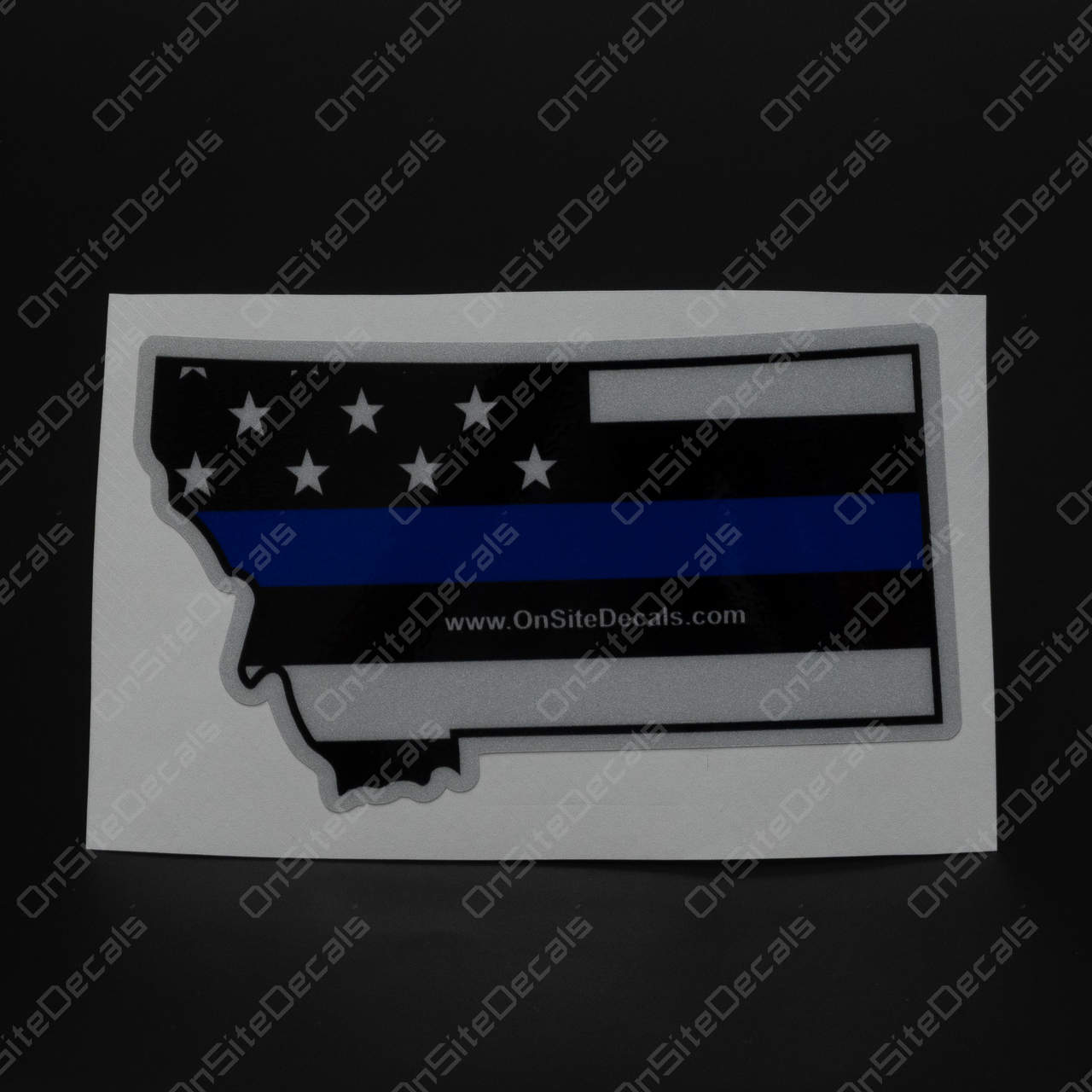 Thin Blue Line Montana Decal