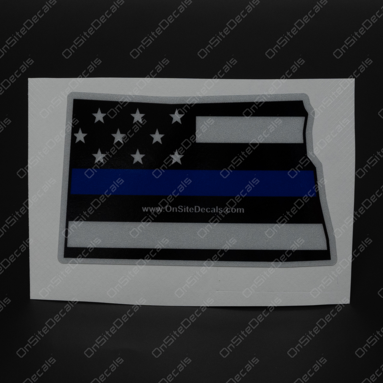 Thin Blue Line North Dakota Decal
