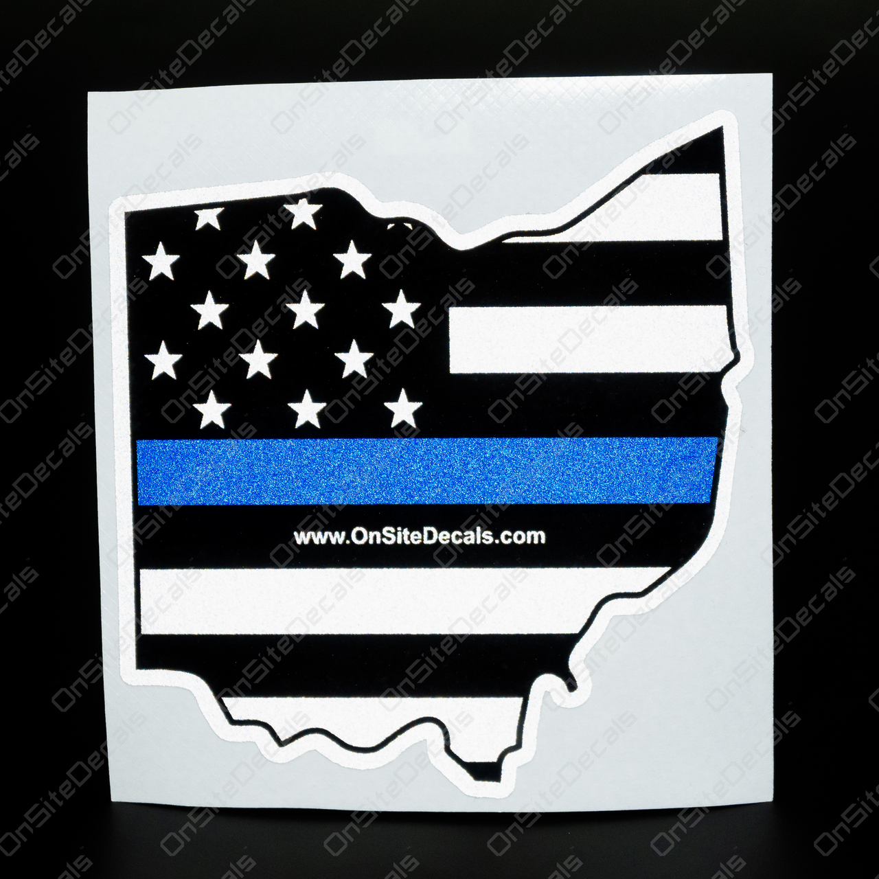 Thin Blue Line Ohio Decal
