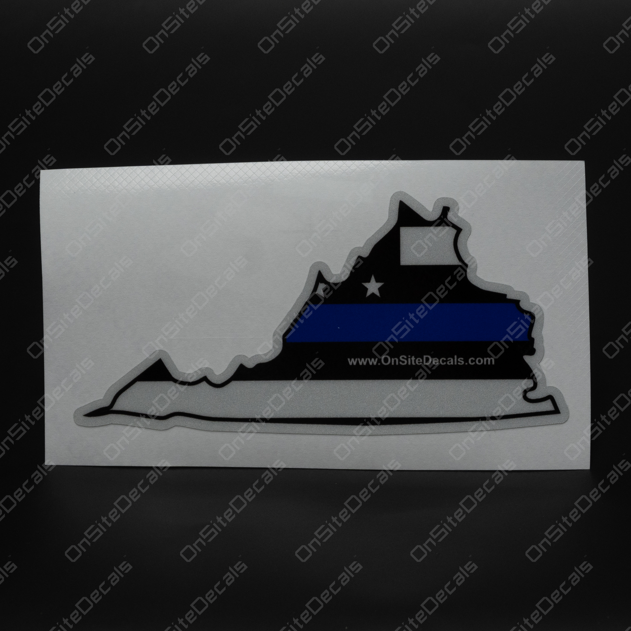 Thin Blue Line Virginia Decal