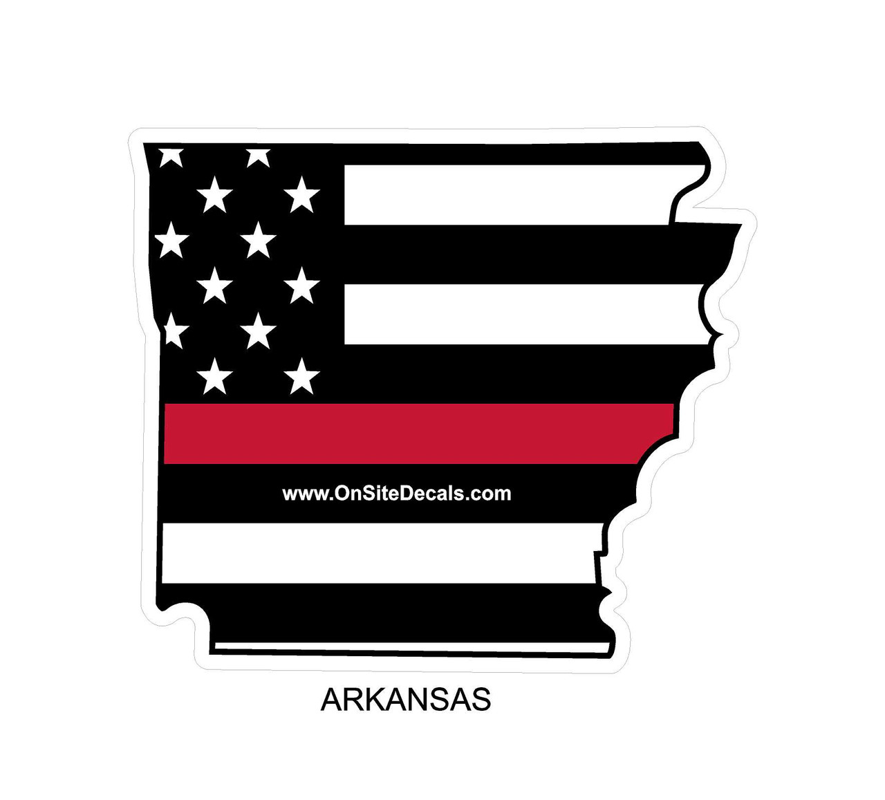 Red Line Arkansas Decal