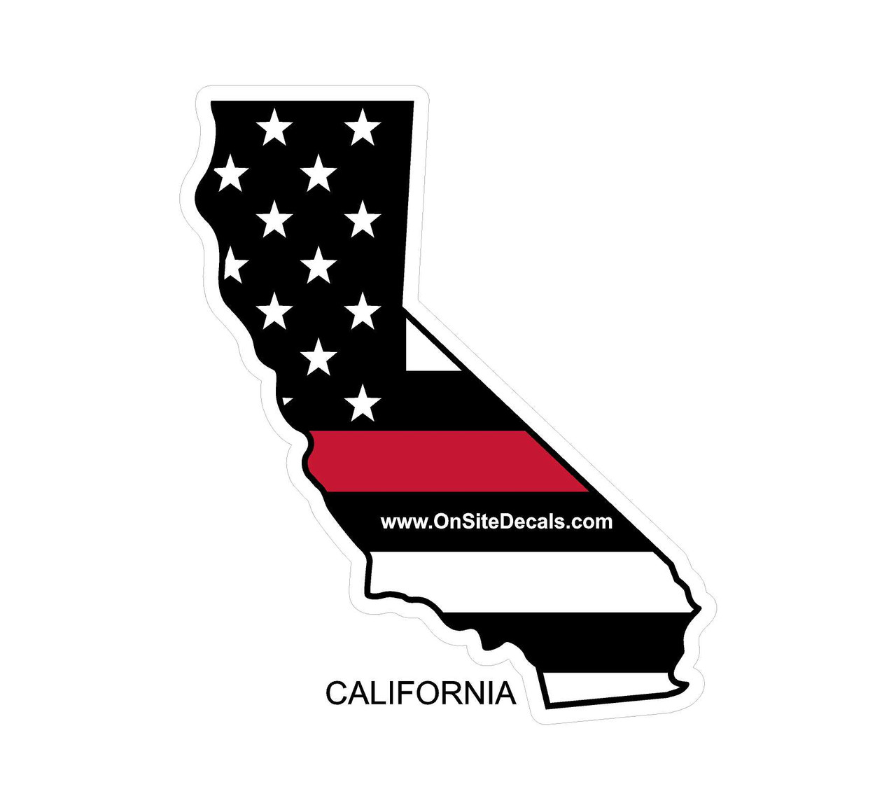 Red Line California Decal