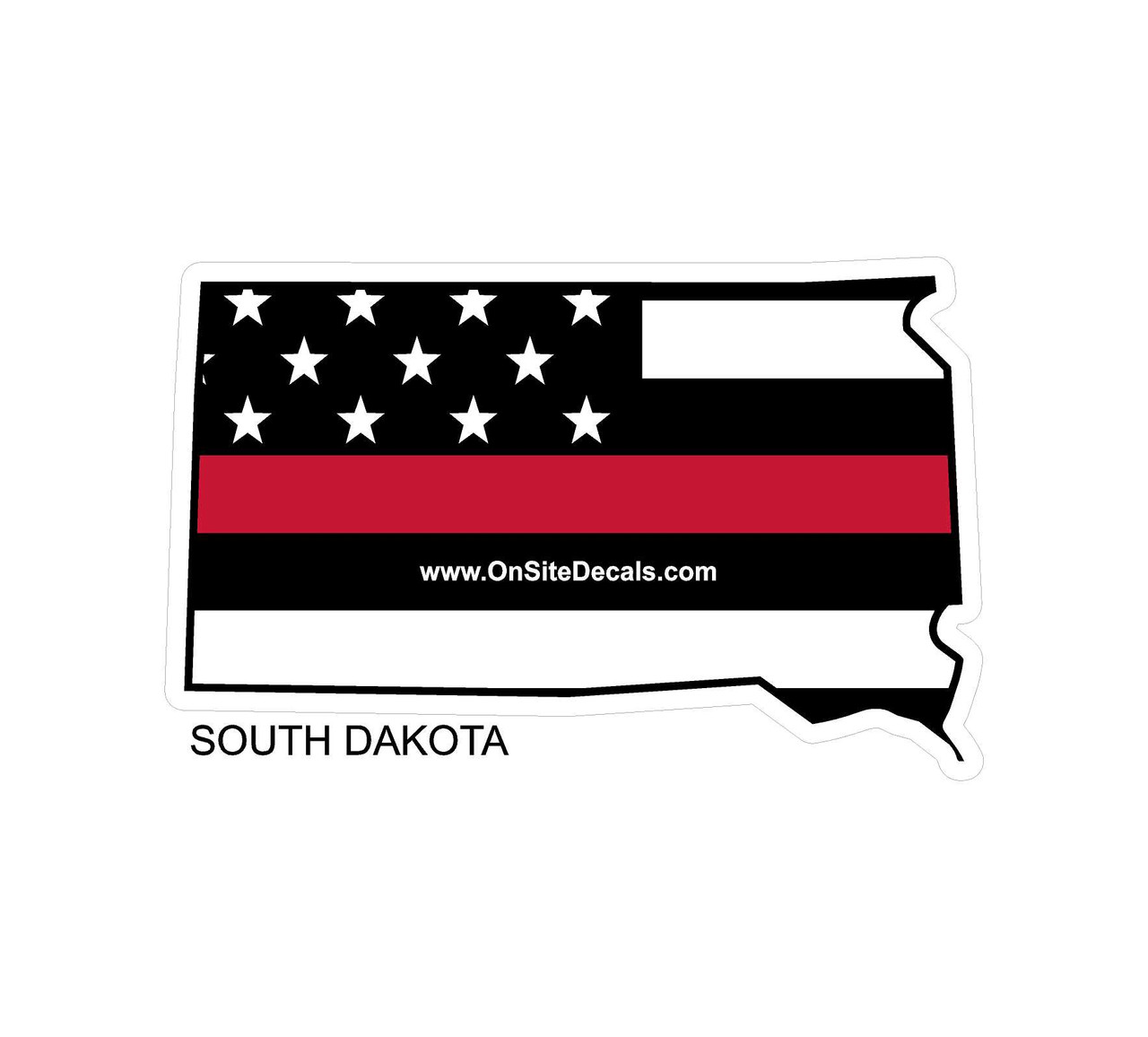 Red Line South Dakota Decal