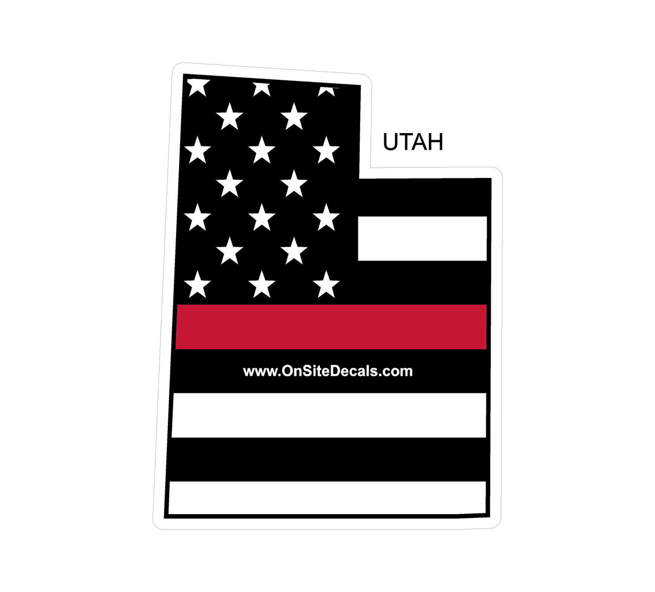 Red Line Utah Decal