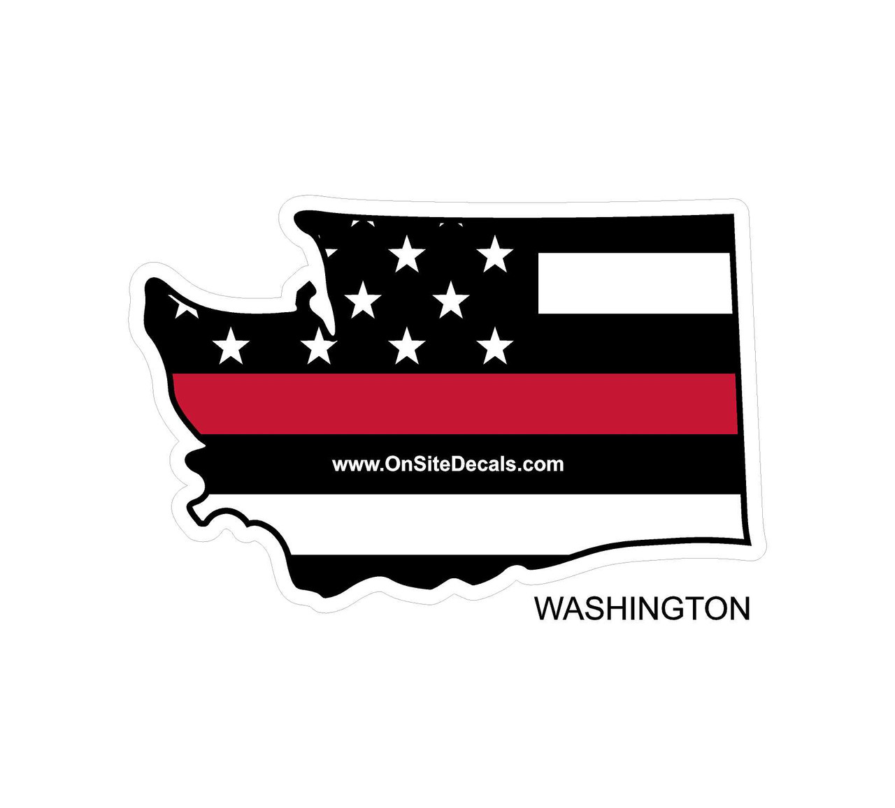 Red Line Washington Decal