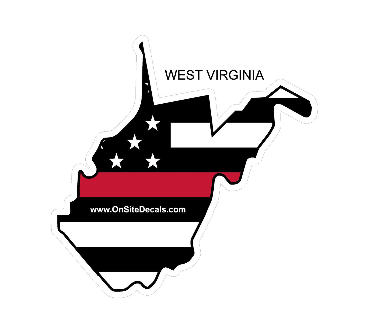 Red Line West Virginia Decal