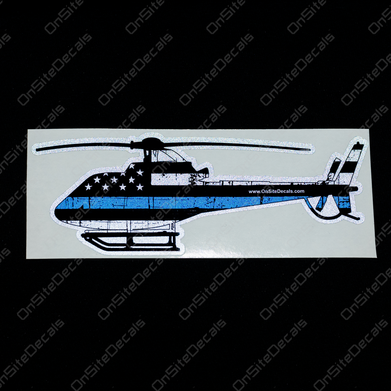 Blue Line A-Star Helicopter Decal