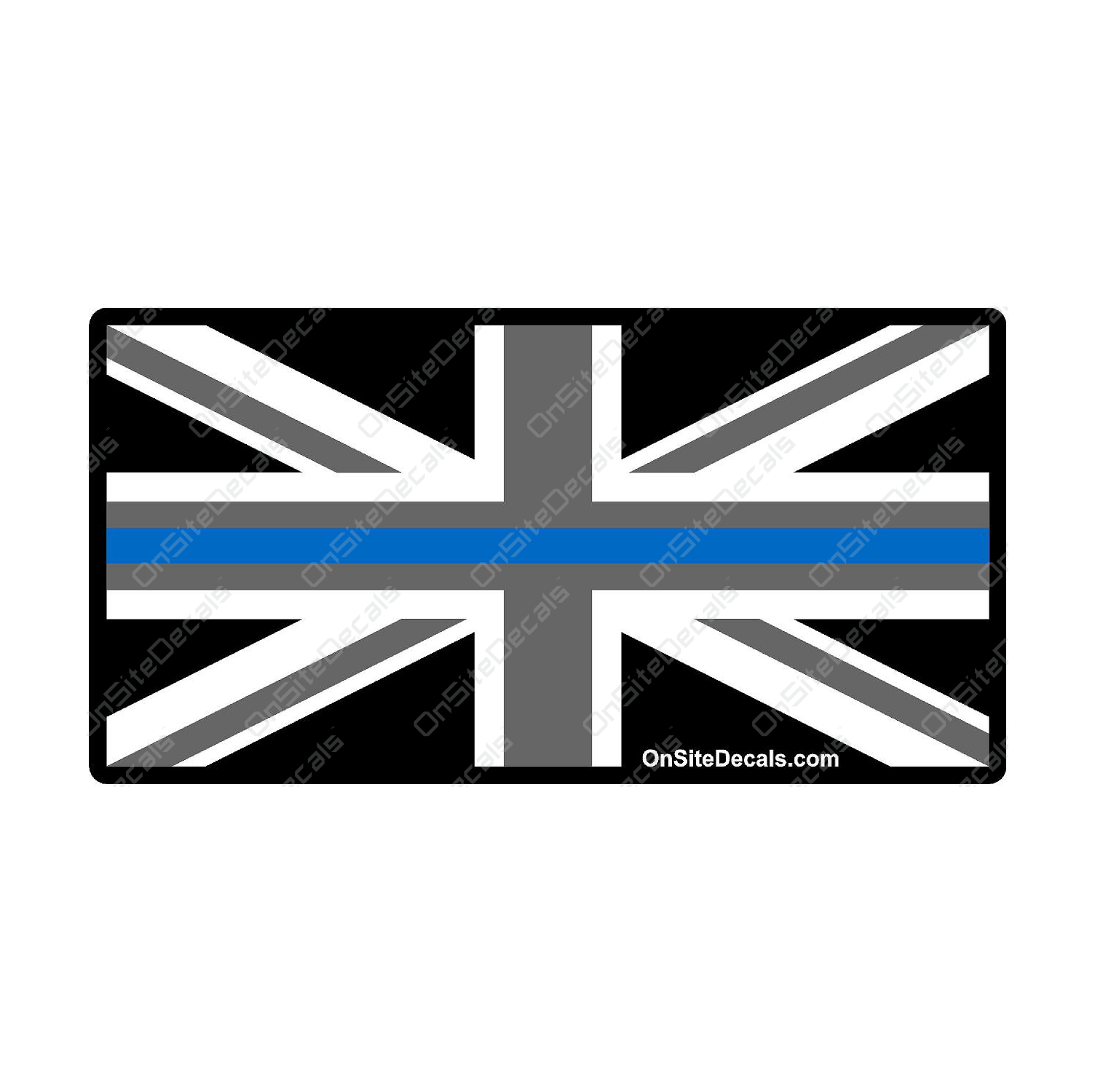 Blue Line UK Flag Decal