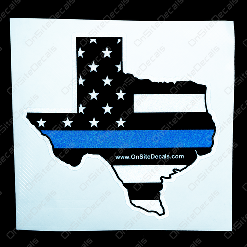 Texas Thin Blue Line Decal
