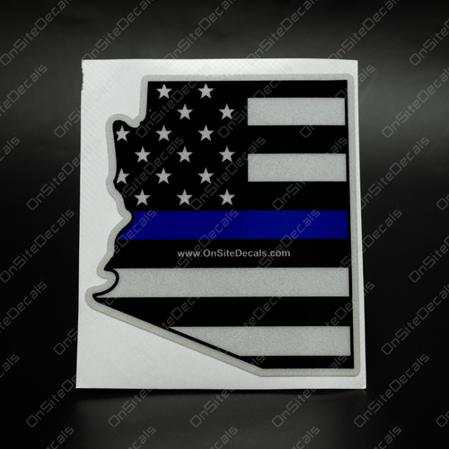 Thin Blue Line Arizona Decal
