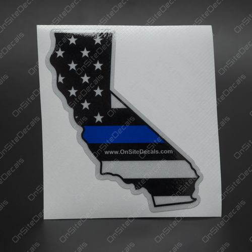 Thin Blue Line California Decal