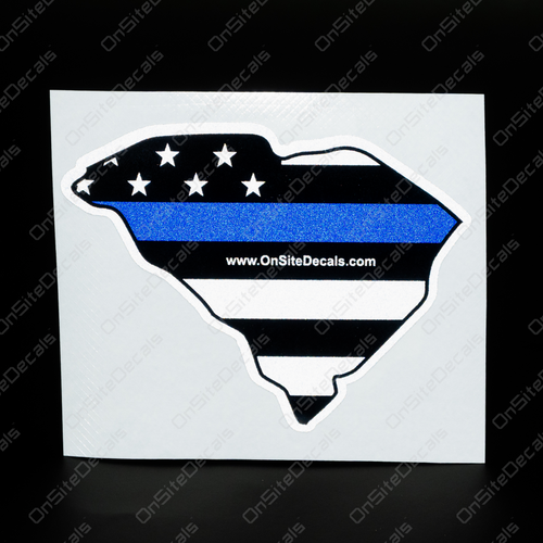 Thin Blue Line South Carolina Decal