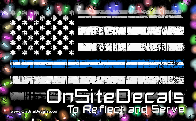 Thin Blue Line Decals | Reflective Decals